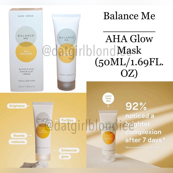 Balance Me | Skincare | Balance Me Aha Glow Mask 5ml69fl Oz | Poshmark